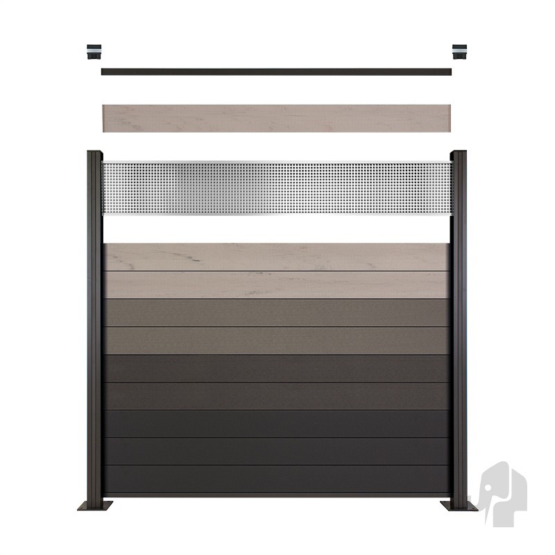 Aluminium lamel "Mix&Match" 20x141x1800mm antraciet 2 stuks ...